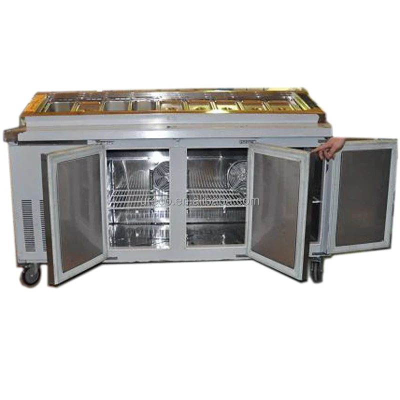 Commercial Fridge Freezer Table Top with Drawers - Ureco