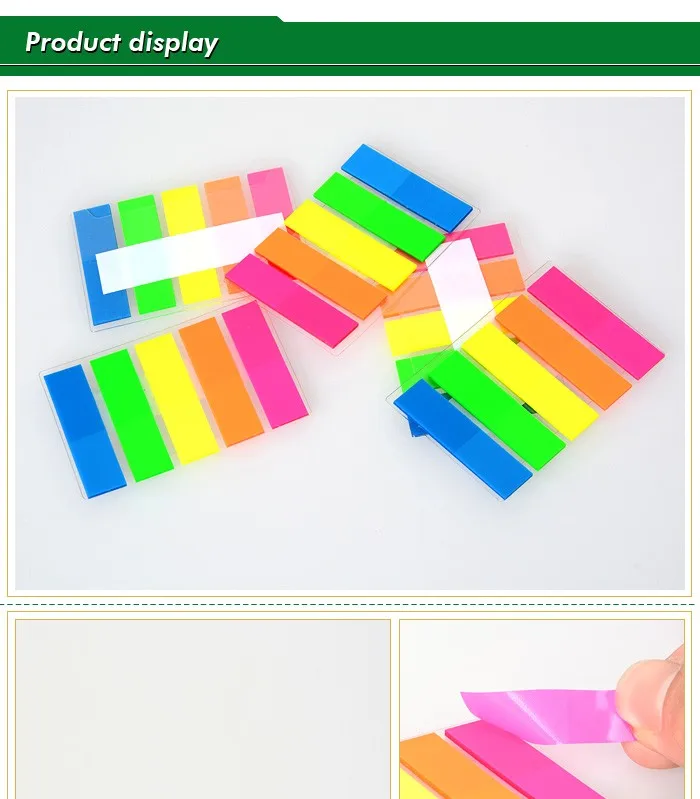 Customizable LOGO Colorful Plastic Note Book Reminding Page Marker ...