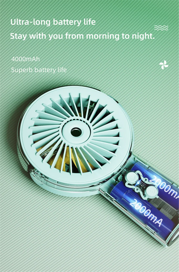Cooling Indoor Mini Portable Water Spray Mist Fan With Misting Water ...