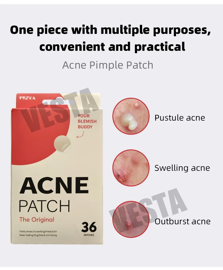 Original Cosmetics 36 Patches Mighty Patch Hydrocolloid Acne Pimple Patches - Buy Acne Pimple ...
