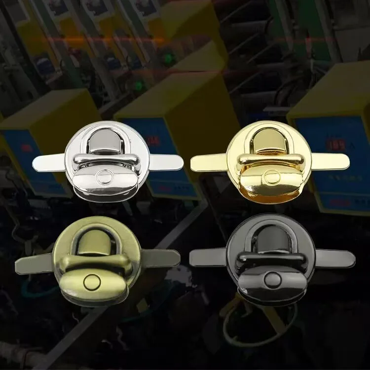 Wholesale Metal Push and Turn Lock Logo Color Custom Closures Bag Twist ...