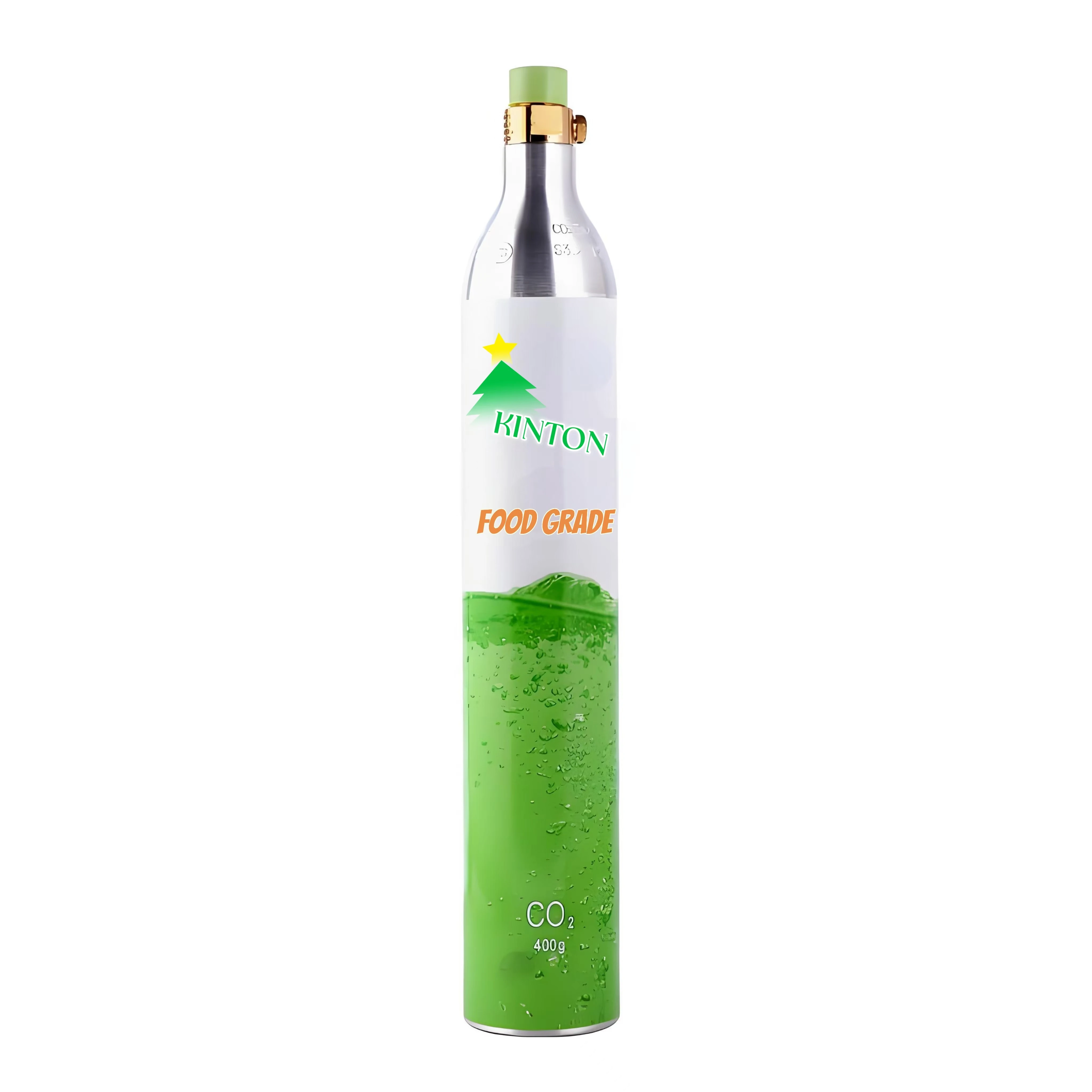 KINTON Hot Models 0.6l Co2 Cylinder With Pin Valve Custom-made Sleeve ...