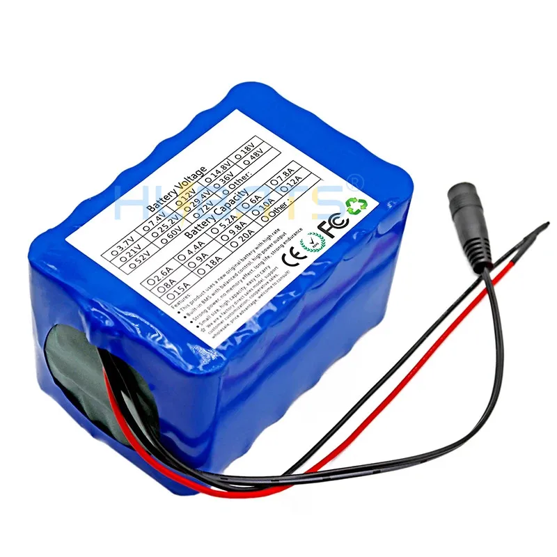 14.8V 18ah li-ion battery ICR18650-4S6P 14.8V 18AH for led stage ...