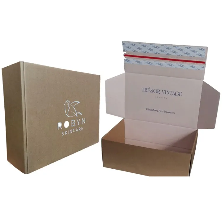 Custom Quick Easy Tear Strip Corrugated Box - Recyclable