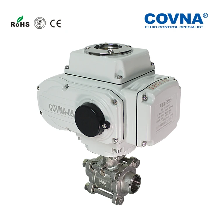 COVNA HK60-Q-3PS-H 3PC Electric Ball Valves for Diverse Uses