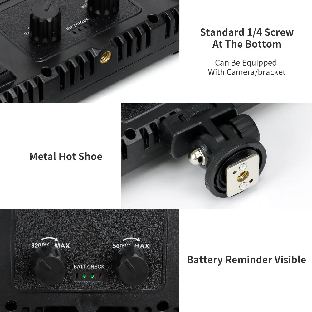 Pro LED 600 RGB 24W Portable Video Light for Youtube Studio