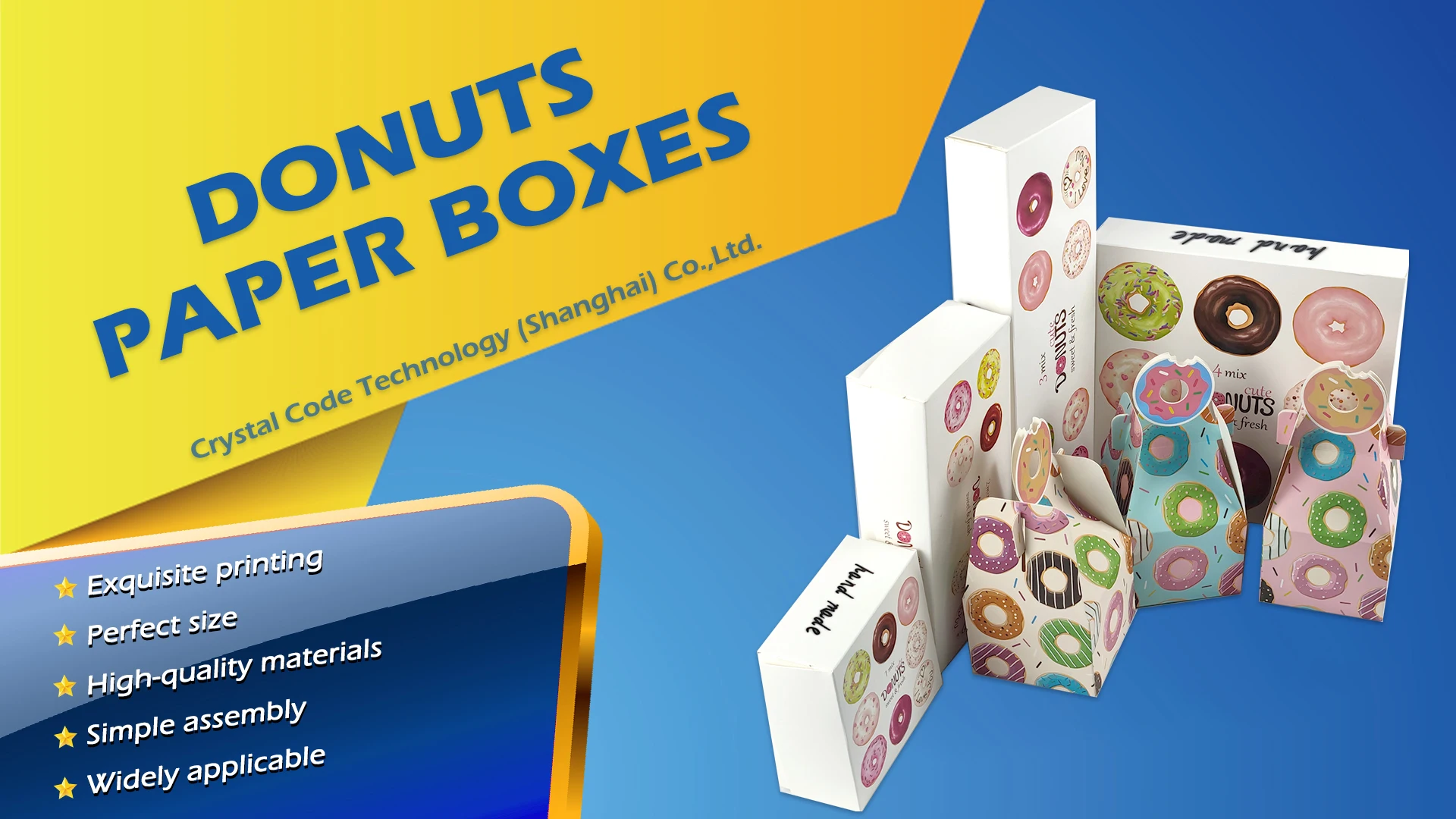 Paper Packaging Food Mini Gift Package Craft Foldable Small Coated ...