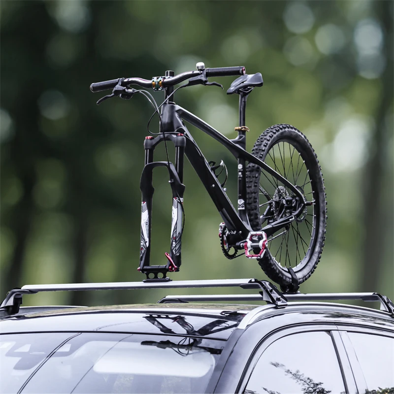 Car Roof Mount Bike Fork Mount Carrier - Aluminum Alloy Roof Rack For ...
