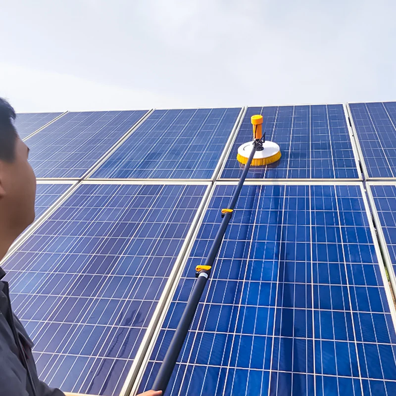 Photovoltaic 7.5m Single Head Brushtelescopic Water Fed Pole Solar ...