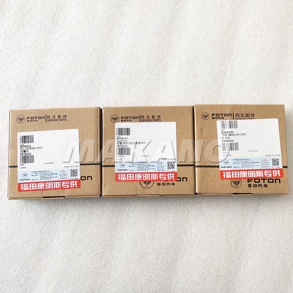 Foton Isf2.8 Diesel Engine Piston Ring Set 4976251 5269330 4976252 ...