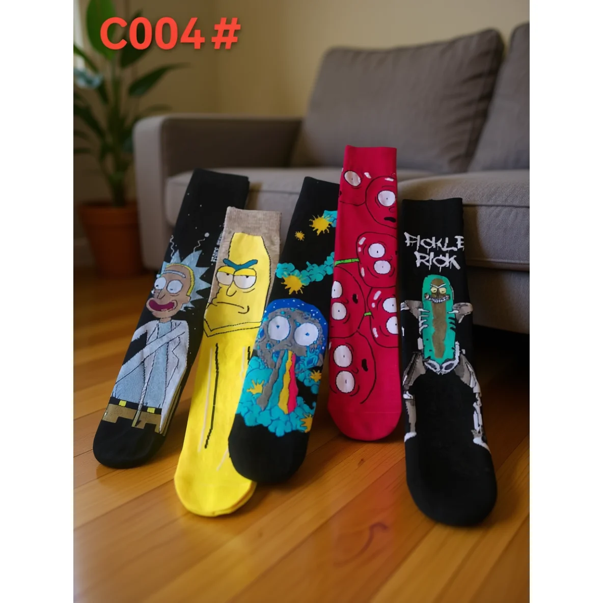 Rick And Morty Character Socks For Men Digital Printed Breathable ...