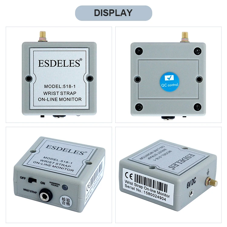 Antistatic Wrist Strap Tester Esd Wrist Strap Online Monitor With Two ...