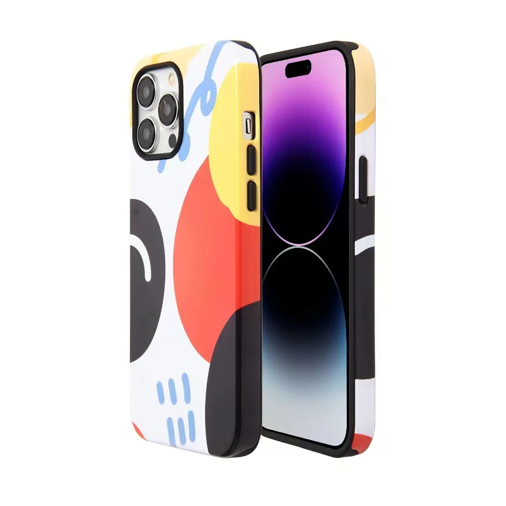 Cartoon Pattern 2 In 1 Tpu+pc Mobile Phone Case For Iphone 14 Pro Max ...