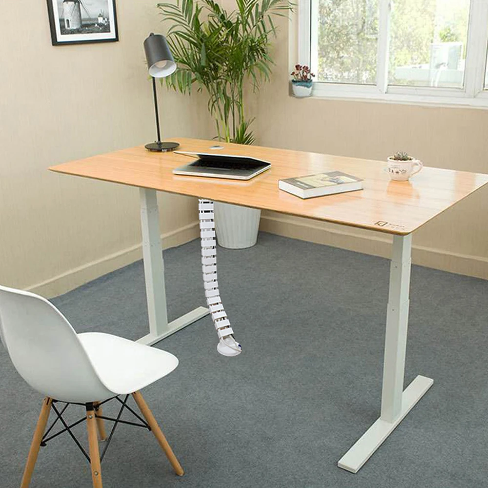 Desk Cable Management Sleeve Vertebrae For Cable Vertebrae Under Desk ...