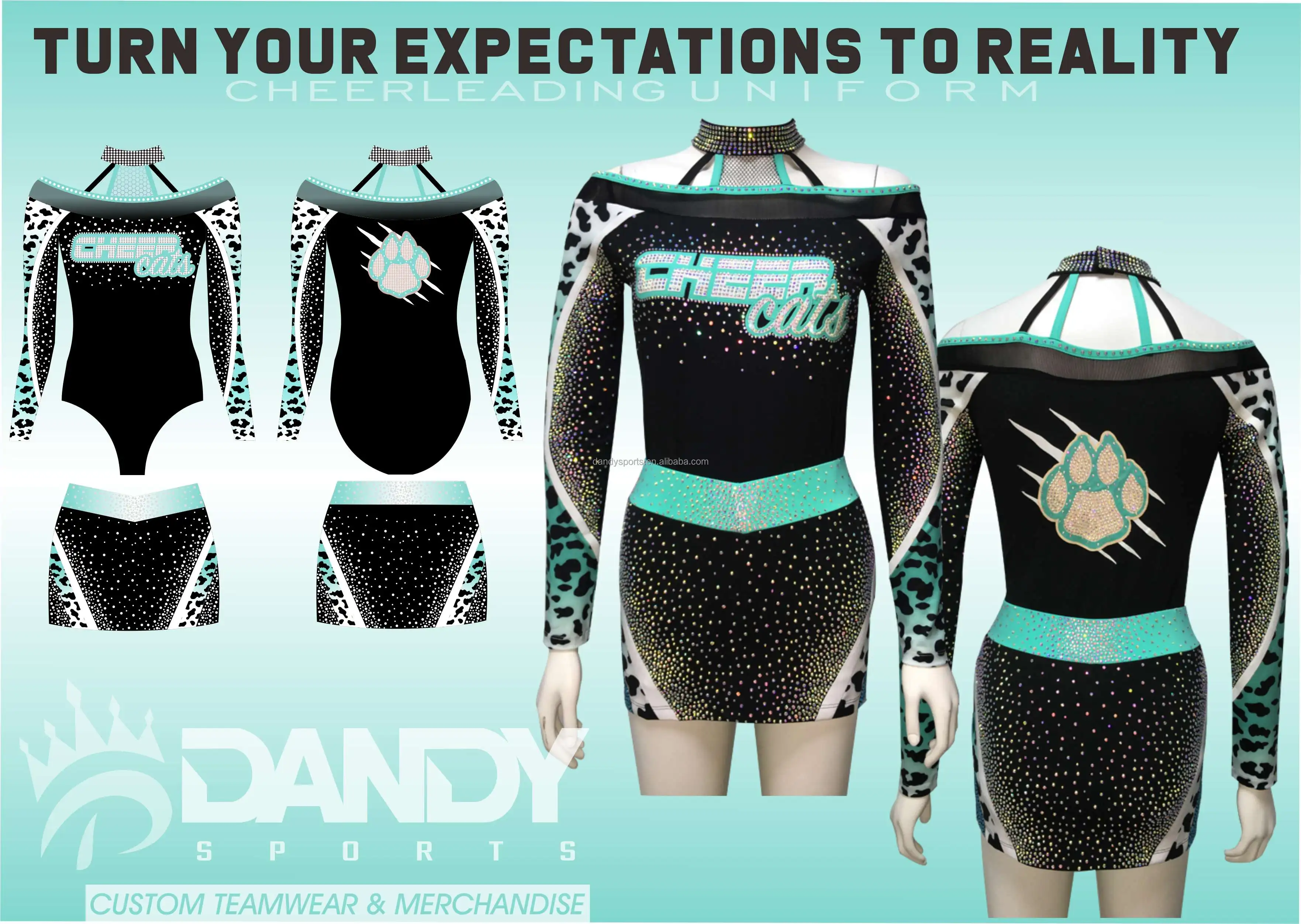 Custom Design Your Own Cheerleading Uniforms for High School