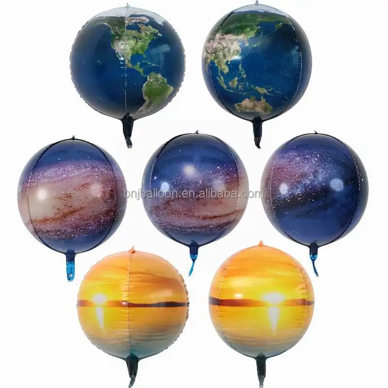 Bona Astronaut Space Theme Party Decorations Earth Globos Balloon ...