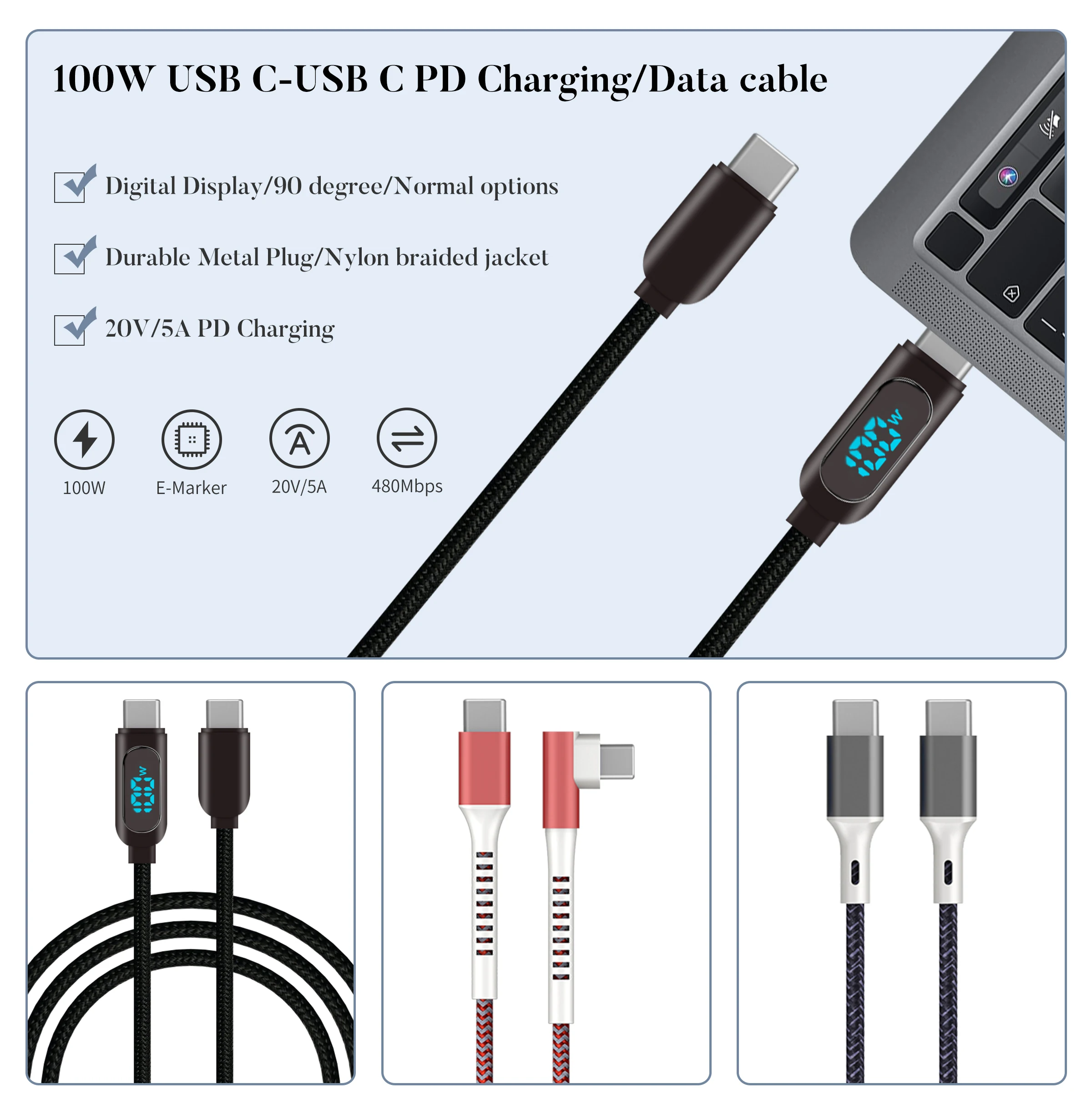 Factory Mfi Certified C94 C189 Chip To Usb Charging Cable 1m 2m For Apple Iphone 14 15 Pro Ipad ...