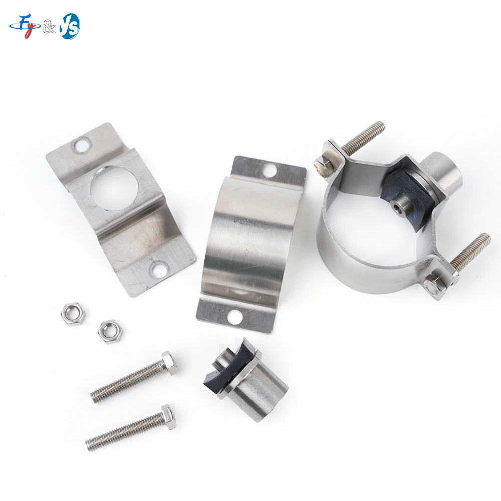 Ys Metal Clip Eyelet Adjustable Pipe Clamp Nozzle & Threaded Adapter