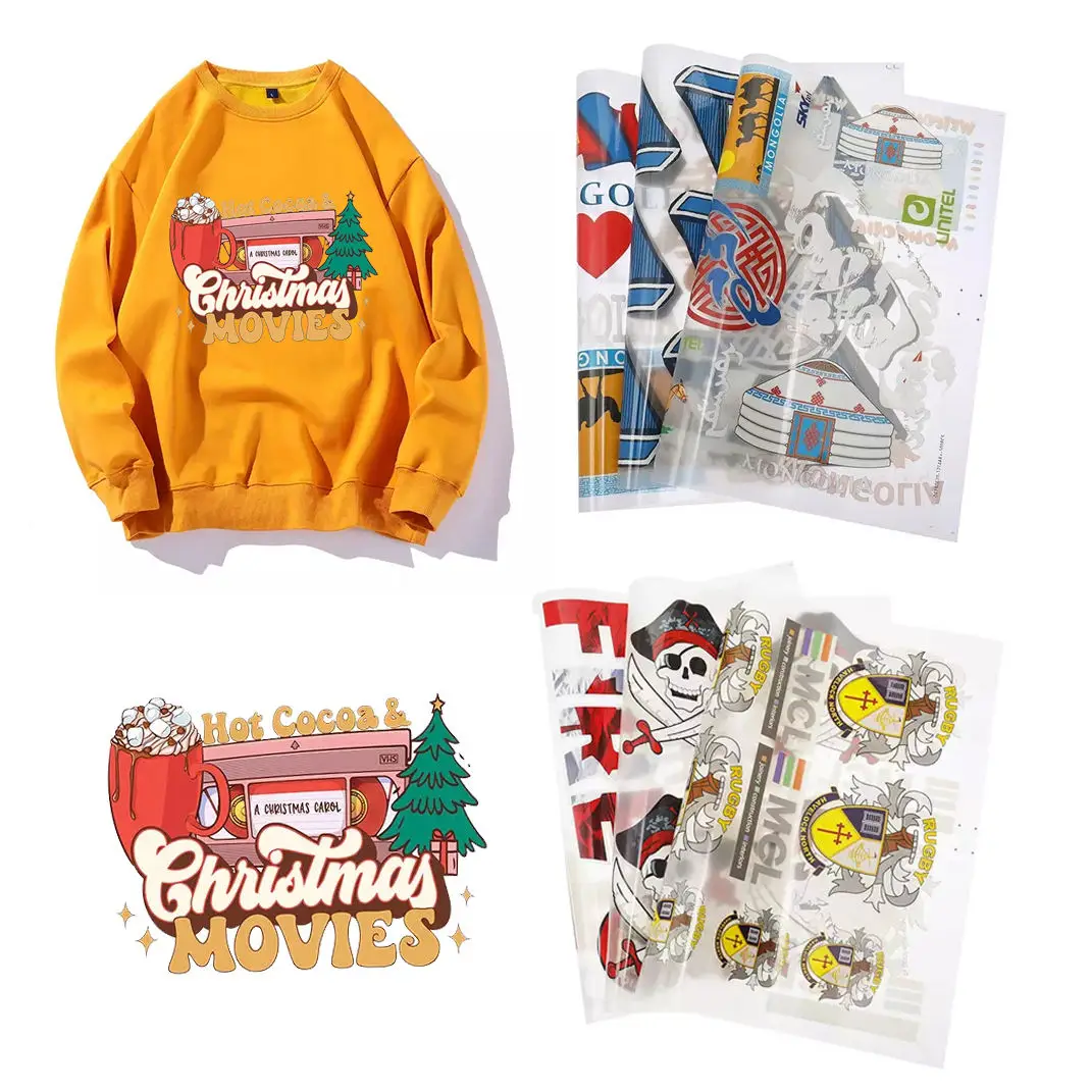 No Minimum Plastisol DTF Digital Printing Custom Ready to Press Heat ...