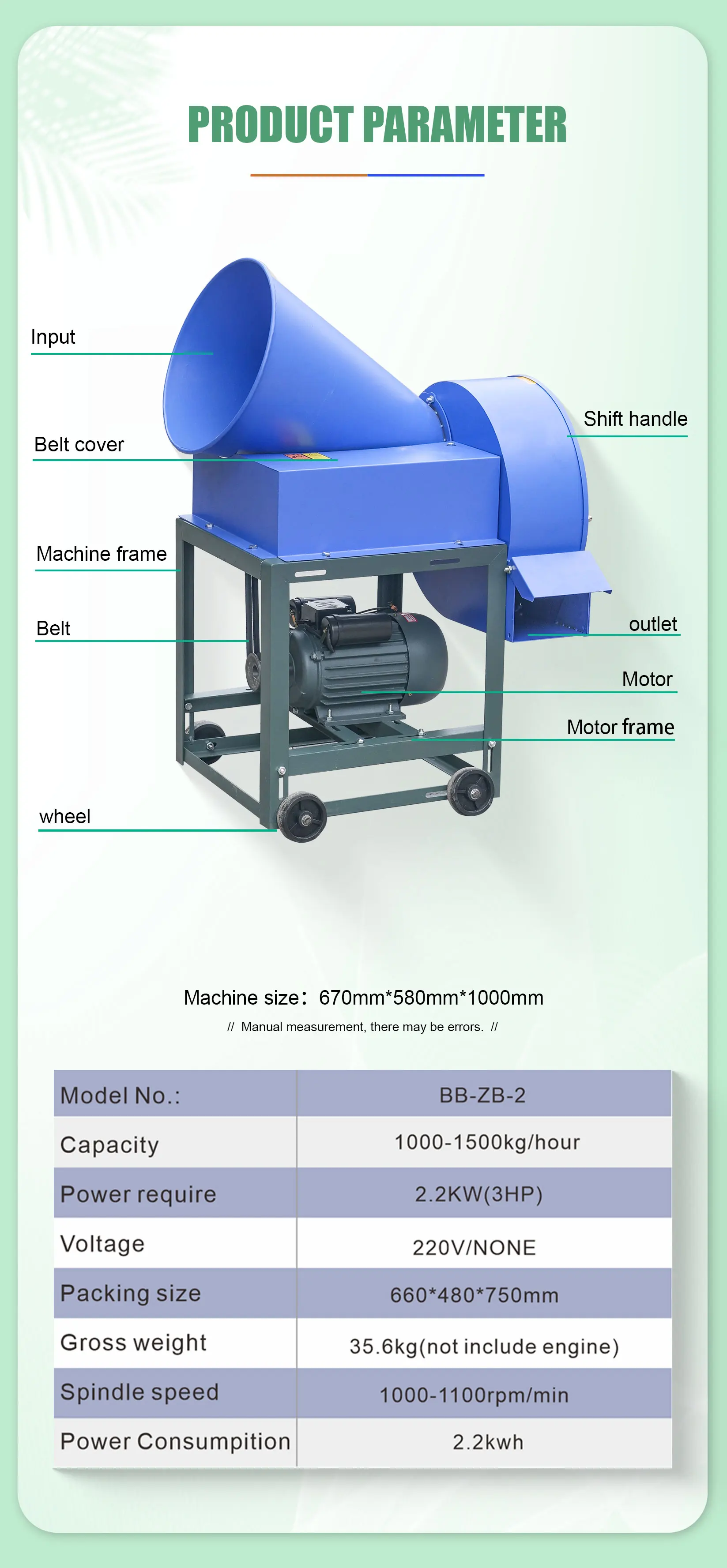 Banana Tree Crusher - Efficient Shredder by Backbone Machinery