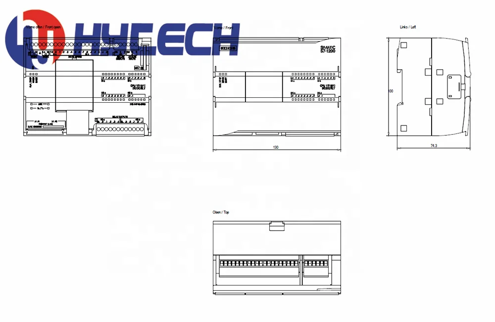 PLC Controller SIMATIC S7-1200 CPU 1215FC DC/DC/relay 6ES7215-1HF40 ...