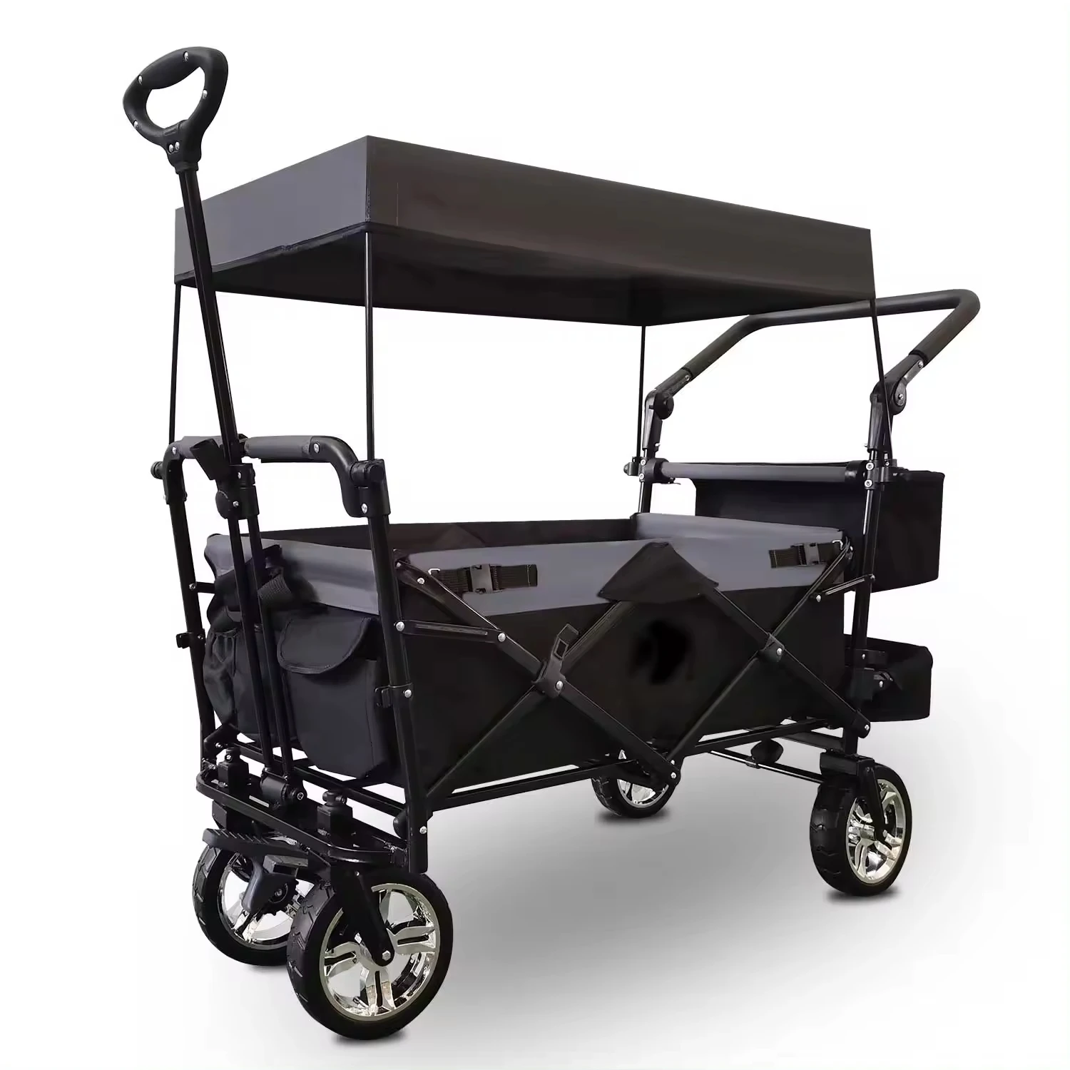 Baby Wagon Carrying Dog Multiple Folding Trolley Cart With Wheelbarrow ...