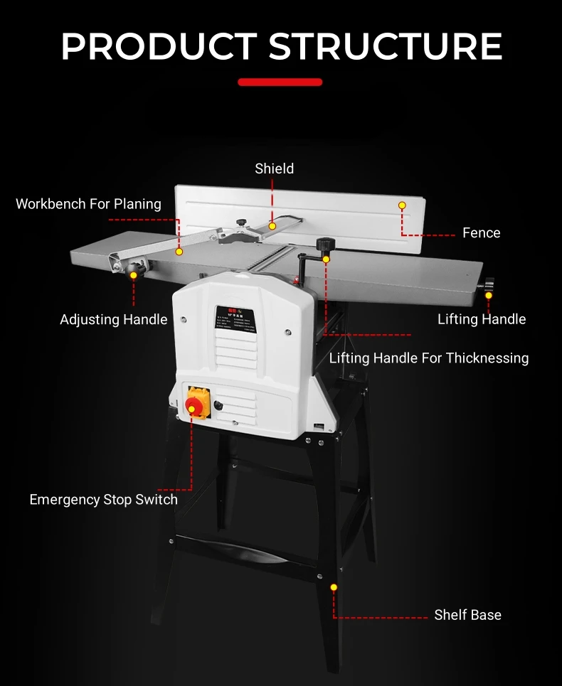 2023 New Arrival Fs-9015 6" Planer Multi-function Surfacing ...
