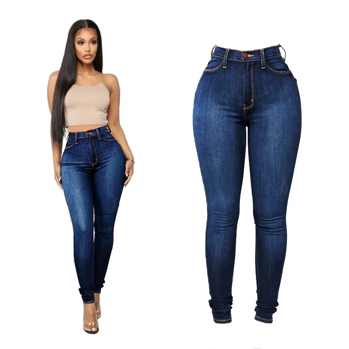Personality Street Style High Waist Skinny Denim Jeans Pants Women's ...