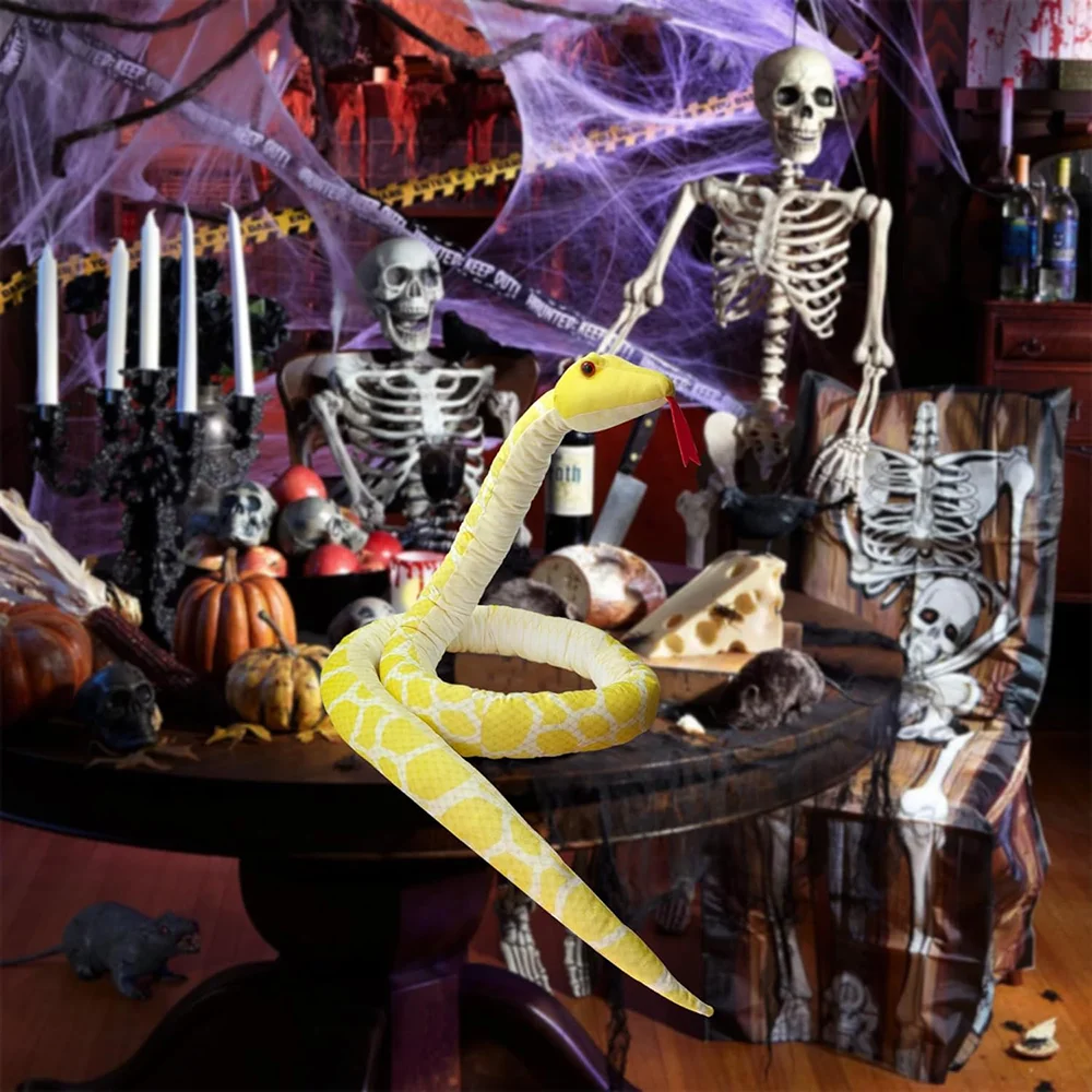 Giant Realistic Animal Snake Plushies Soft Lifelike Snake Kid Gift ...