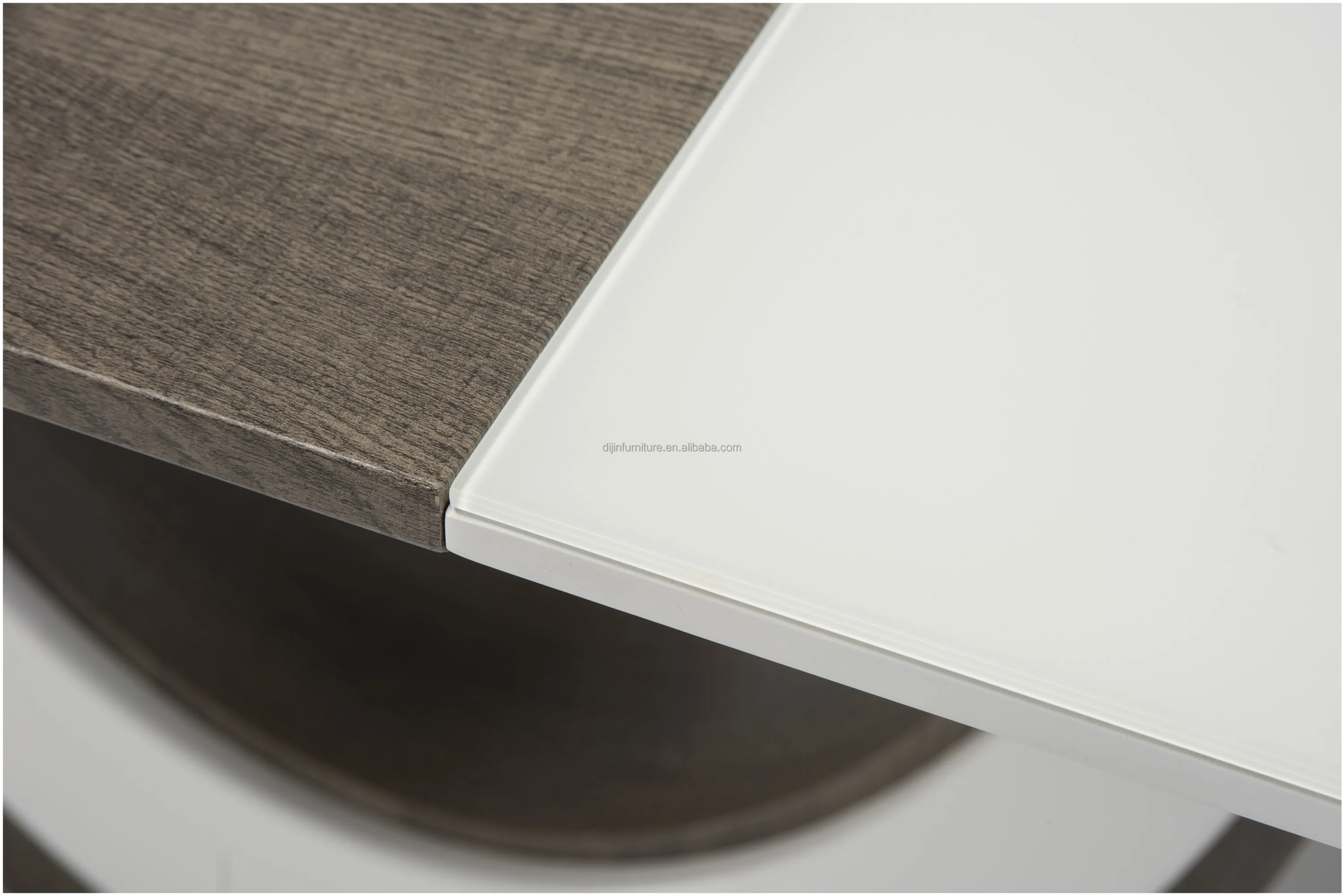 MDF Extending Dinning Room Furniture Extendable 6/8 Seat Modern Dining ...