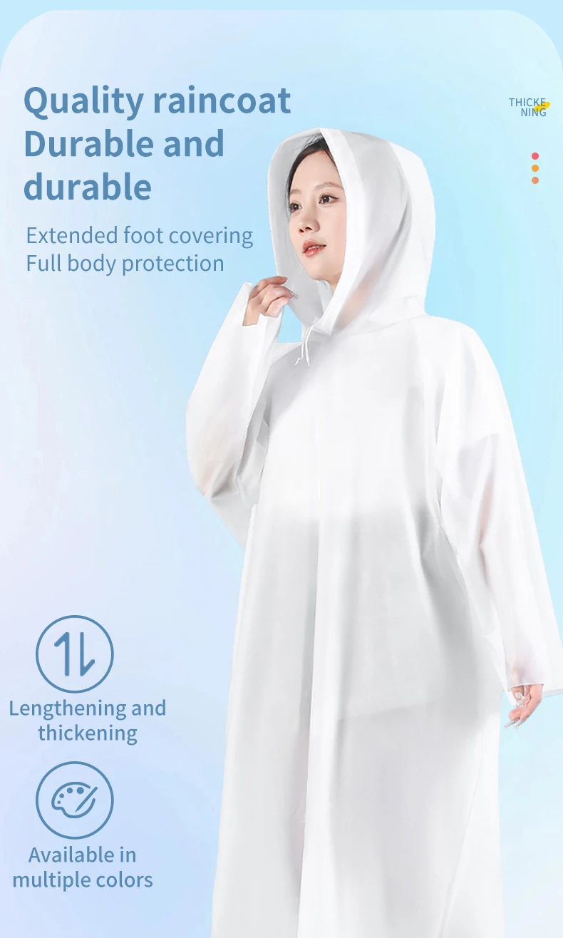 Portable Disposable Poncho Raincoats For Men Women Rain Poncho ...