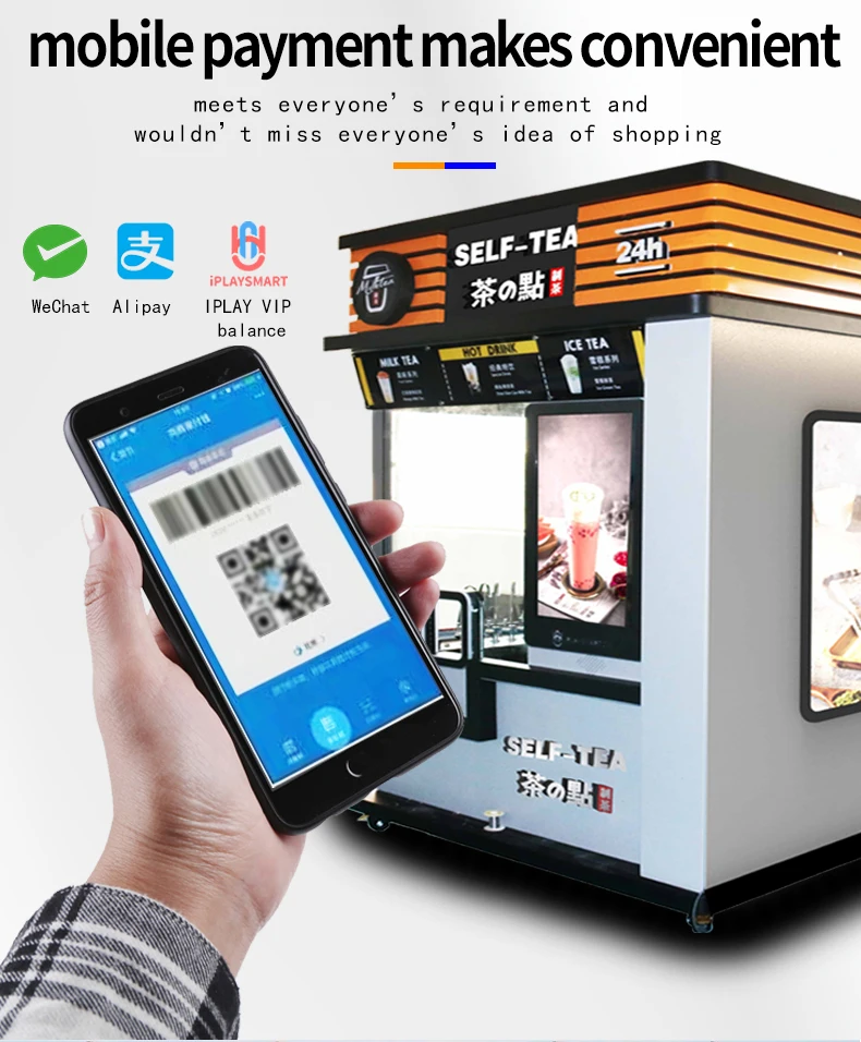 Iplaysmart Robot Arm Milk Tea Vending Machine for Sale Bubble Tea ...