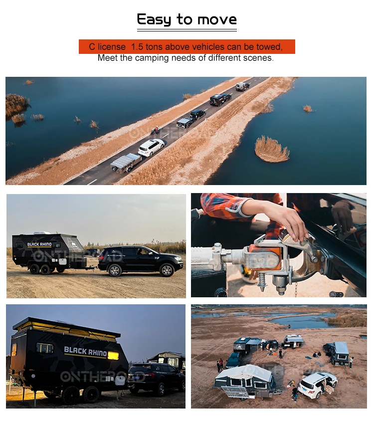 Black Rhino Hybrid Campers - 4 Berth Offroad Caravan