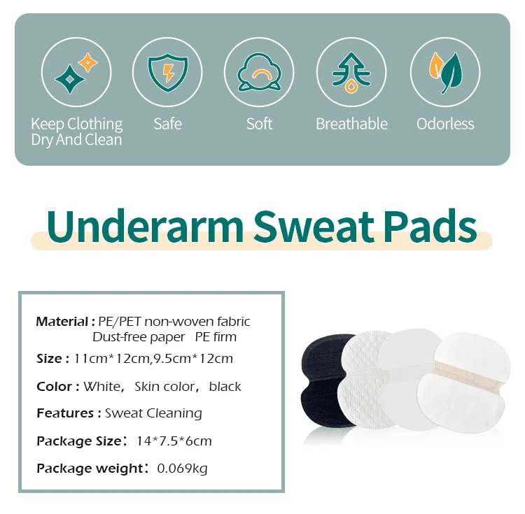 Unisex Deodorant Armpit Patch OEM Underarm Sweat Pad Antiperspirants ...