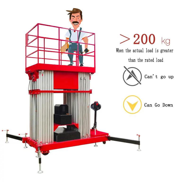 Telescopic Lift Portable Vertical Platform Lifting Ladders Electric ...