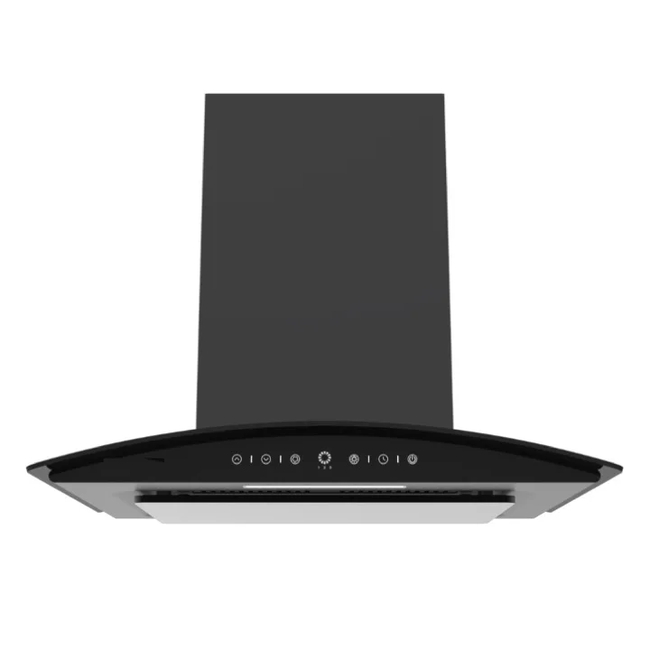 Slim Curved Glass Range Hood With 4d Suction Filter And Super Suction ...