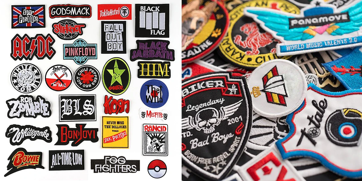 Wholesale Logo Design Label Woven Badge Iron on Custom Clothes Label ...