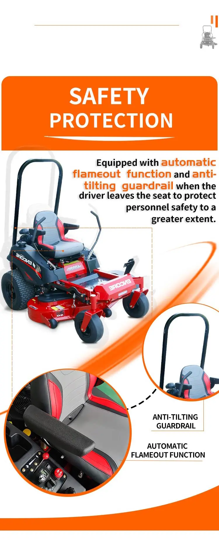 Optimal Ride on Lawn Mower - Zero Turn with Grass Catcher