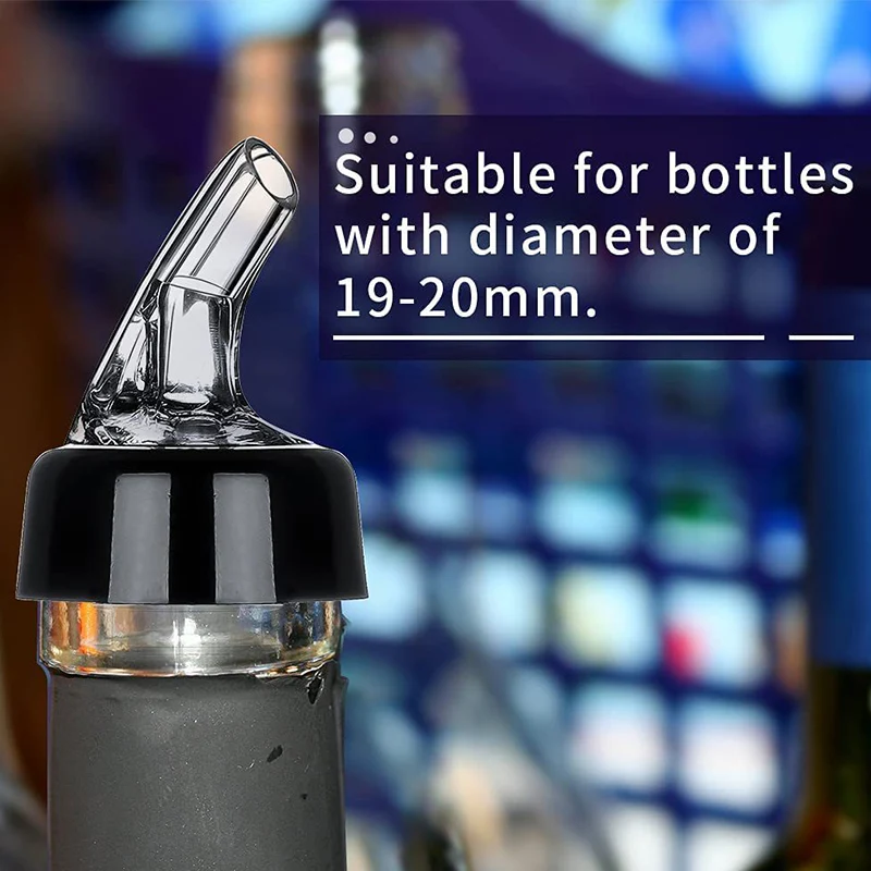 Automatic Measured Bottle Pourer Acrylic Self Measuring 40ml Whiskey ...