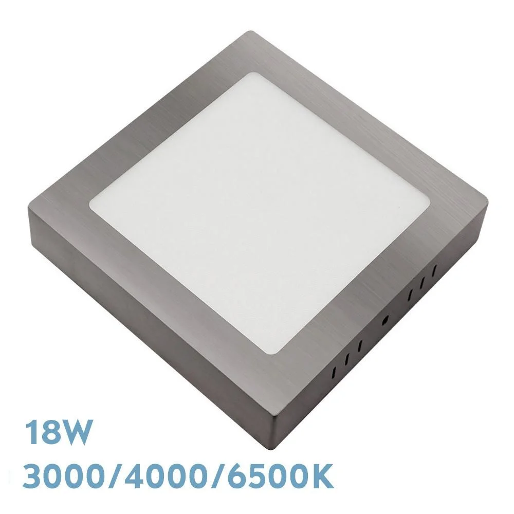 downlight led 18w 3000k-4000k-6500k niquel 1620lm 3.5x22x22 cm, ideal ...