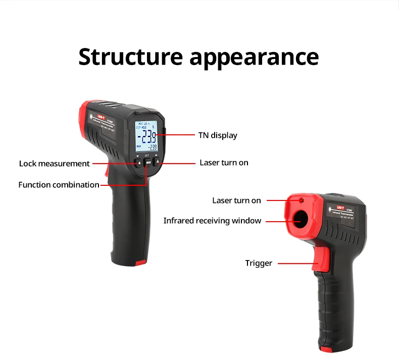 UNI-T UT306S Digital Infrared Thermometer - Precision & Reliability