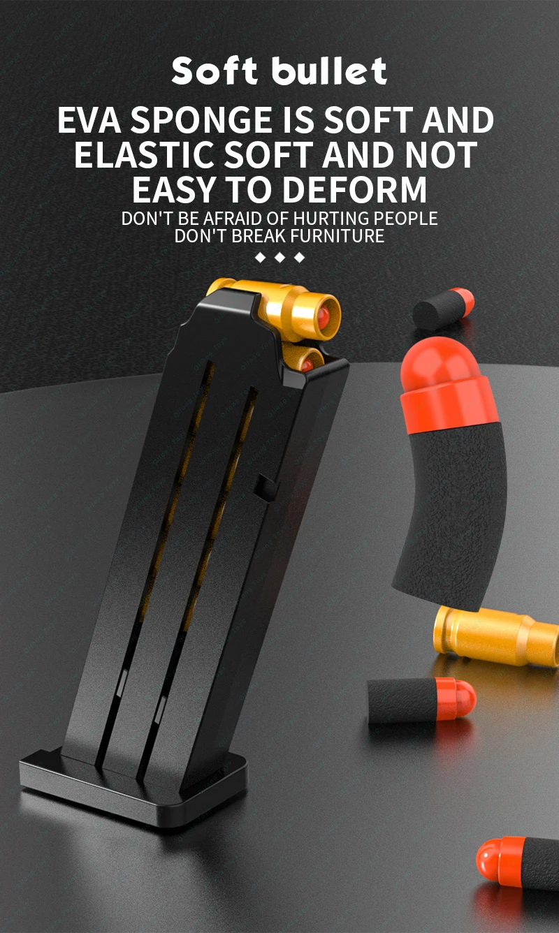 Qilong Outdoor Indoor Manual Loading Airsoft Bullet Pistol Gun Toy ...