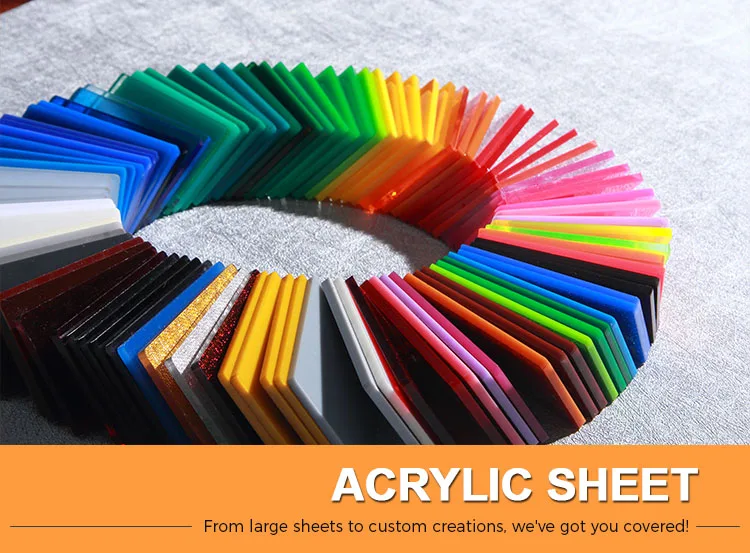 Customized Cast Color Acrylic Sheets for Laser Cutting