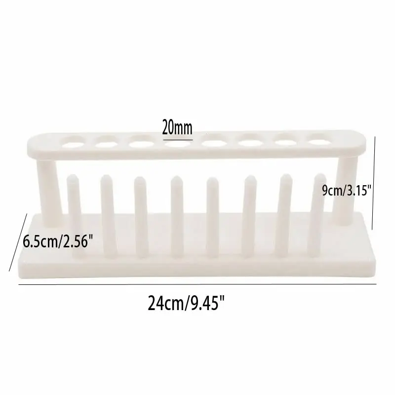 8 Burette White Plastic Chemistry Tube Rack School Laboratory ...