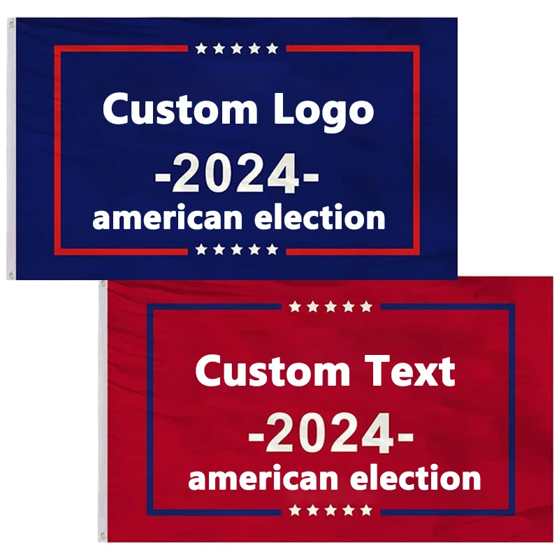 Hannuo Custom 2024 Us Presidential Election Flags 3x5 Double Sided Usa ...
