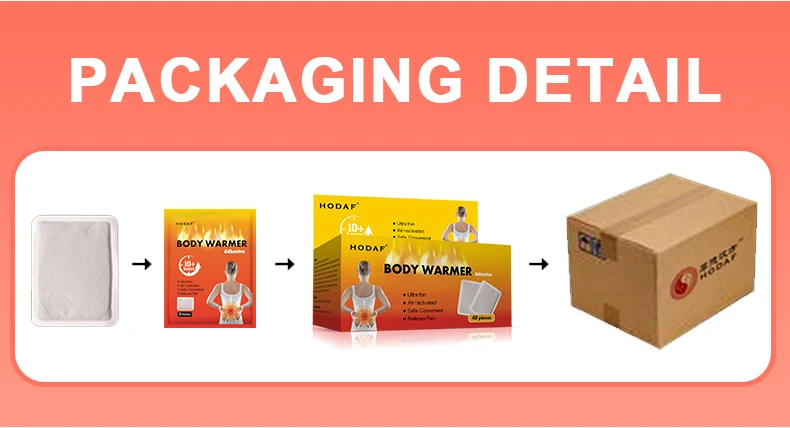 Hot Instant Adhesive Body Warmer Sticker Patch Pad 12 Hour Menstrual ...