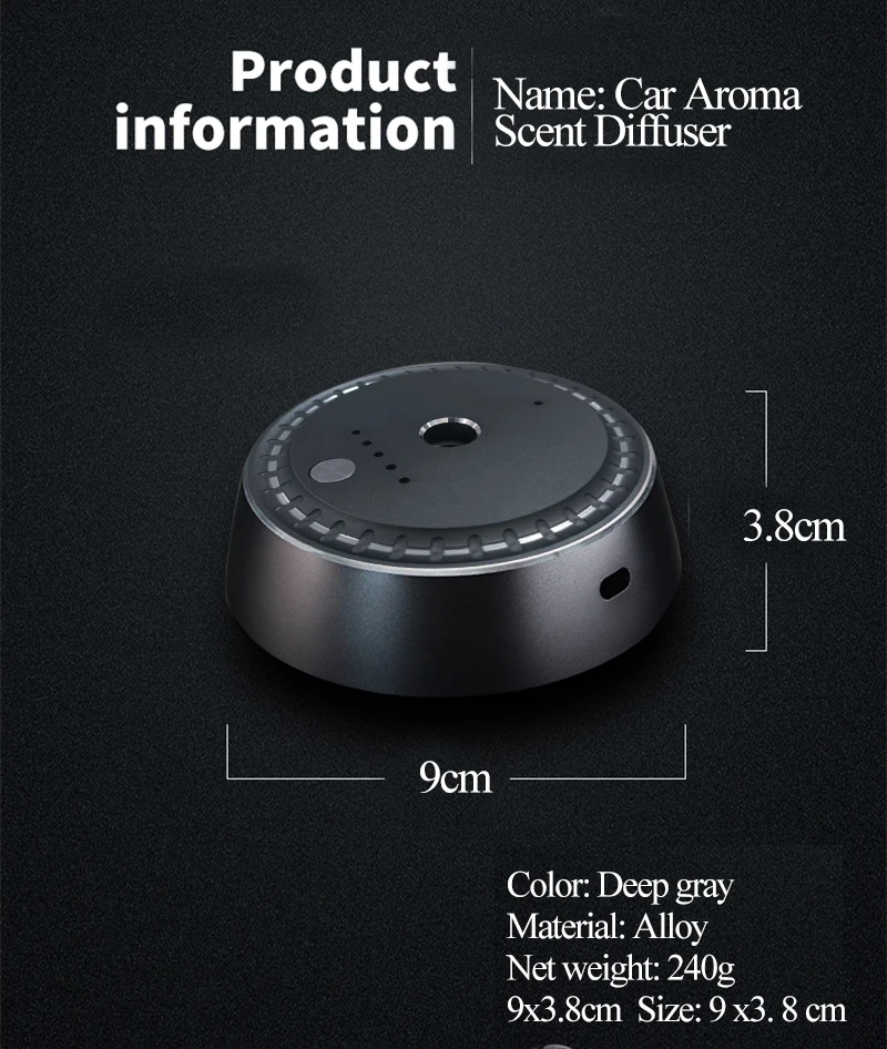 Automatic Spray Fragrance Waterless Car Diffuser Desktop Usb Mini Smart ...