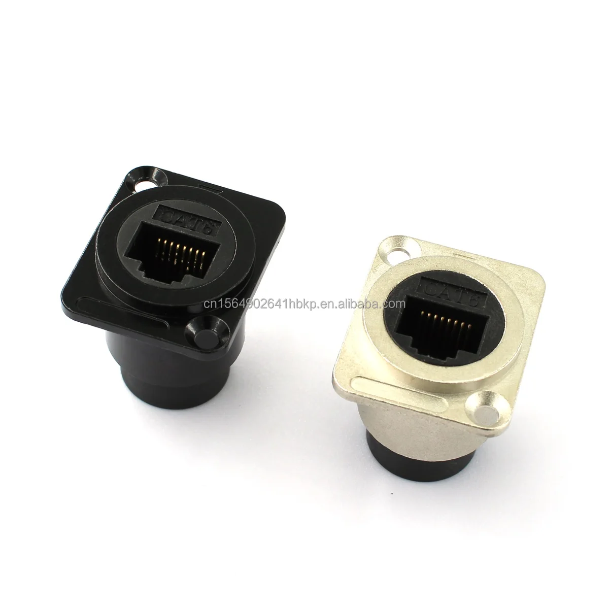 D-Type Network Ethernet Extension Adapter CAT6 Panel Mount RJ45 Socket ...