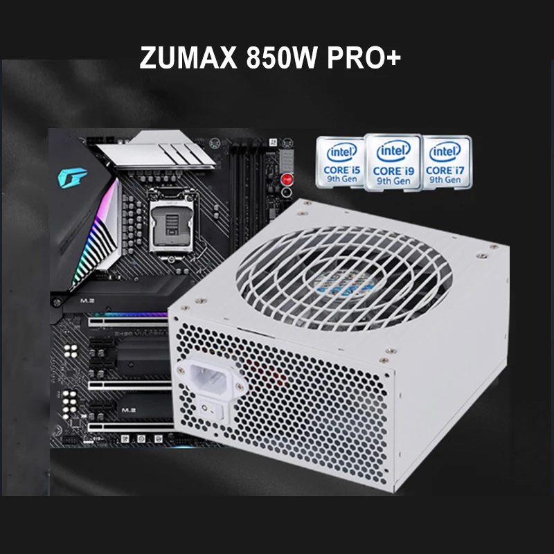 Zumax Rated 80plus Psu White Certified 850w 1050w 1250w Pc Gaming ...