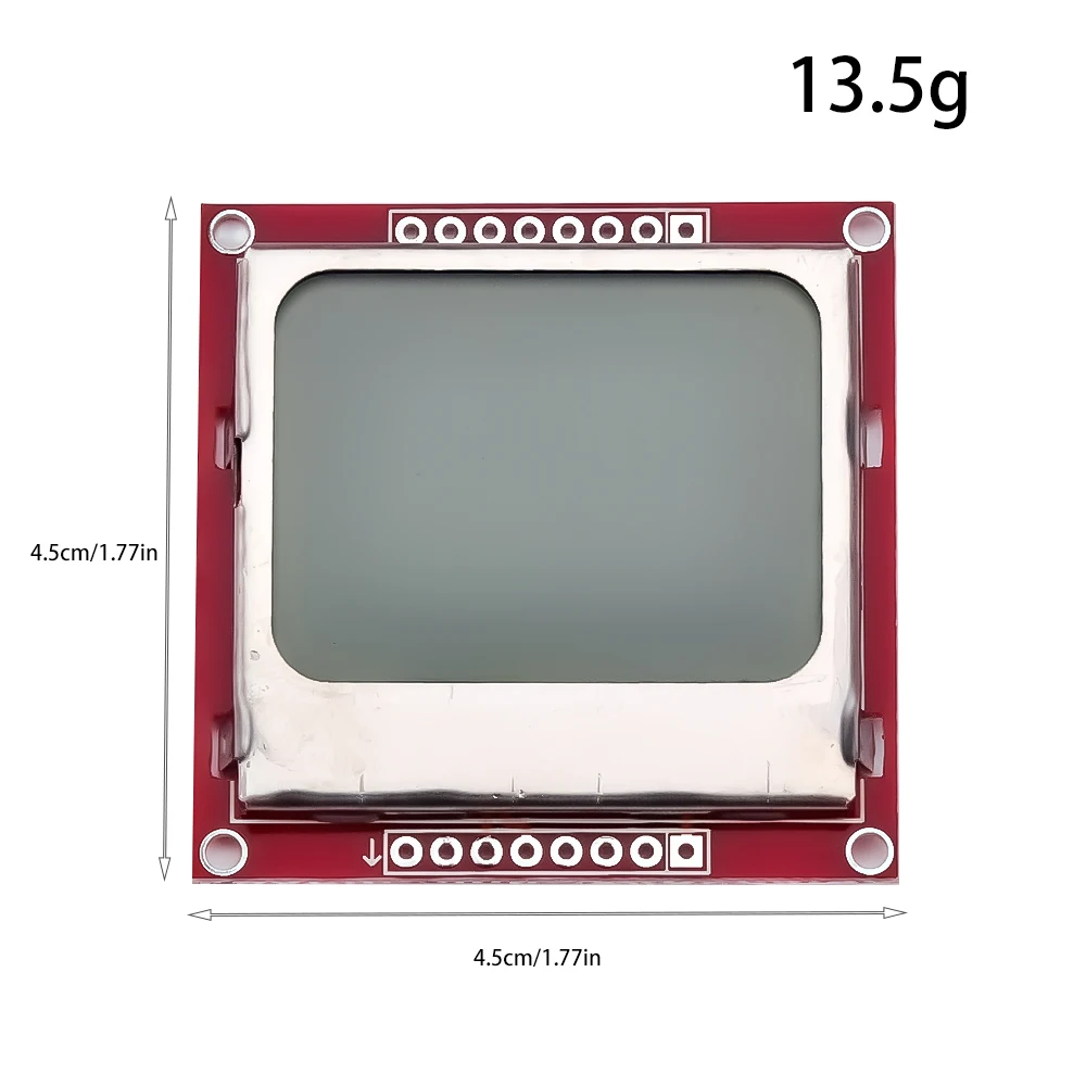 Lcd Module Display Monitor White / Blue Backlight Adapter Pcb 84*48 ...